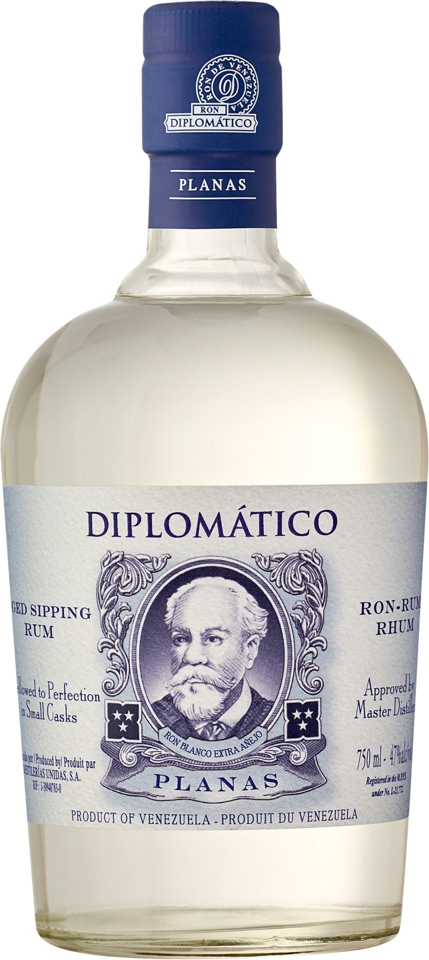 Diplom?tico planas aged sipping white rum (750 ml) - Uptown Liquor