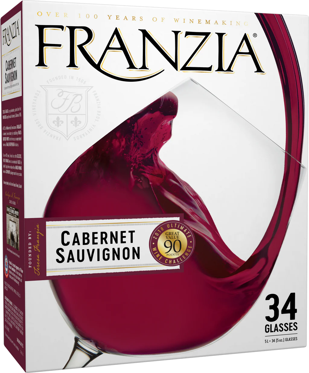 Franzia Cabernet 5L - Quality Wine at Uptown Liquor