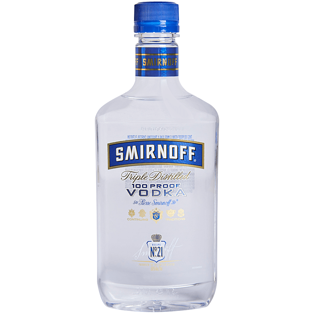 Small Smirnoff 100 VodkaKA 375ML - Uptown Liquor