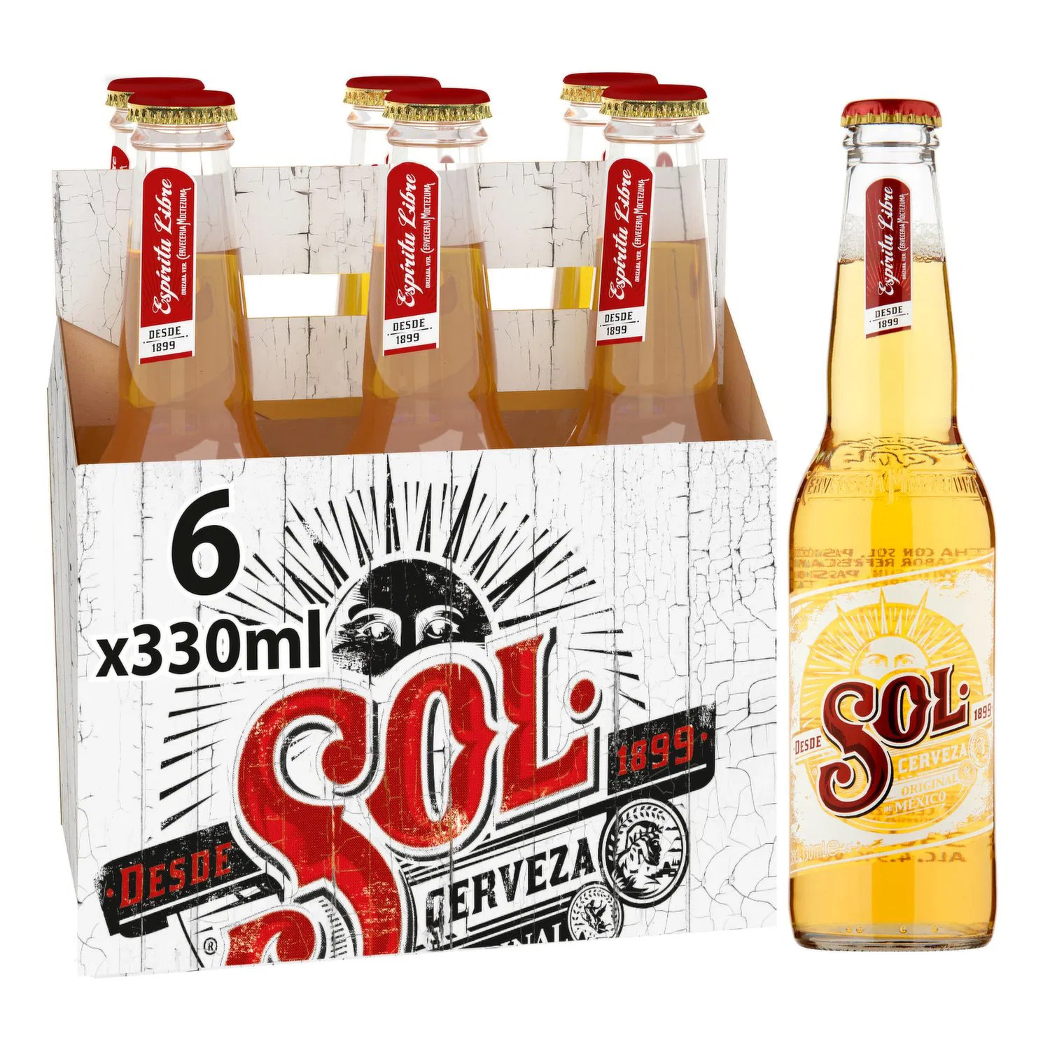 Buy Sol 6-Pack - Refreshing Mexican Lager | Uptown Liquor