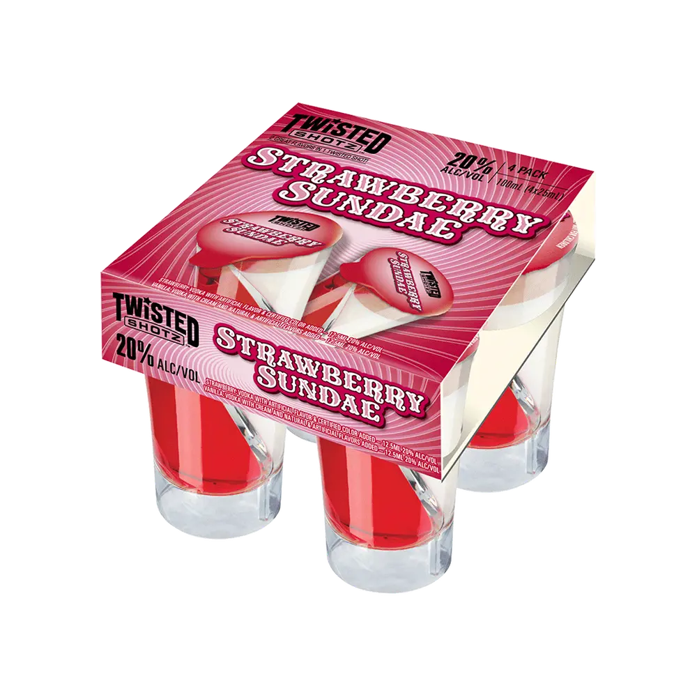 Twisted Strawberry Sundae - Delicious Premium Liquor